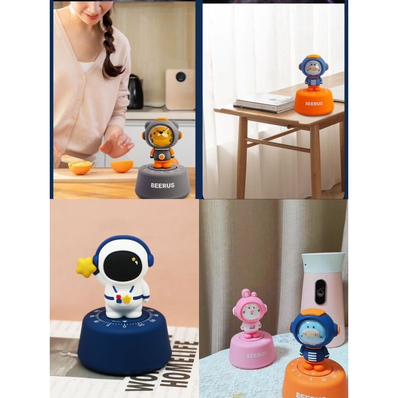 Jual Kitchen timer mekanik karakter kartun lucu | pengatur waktu ...