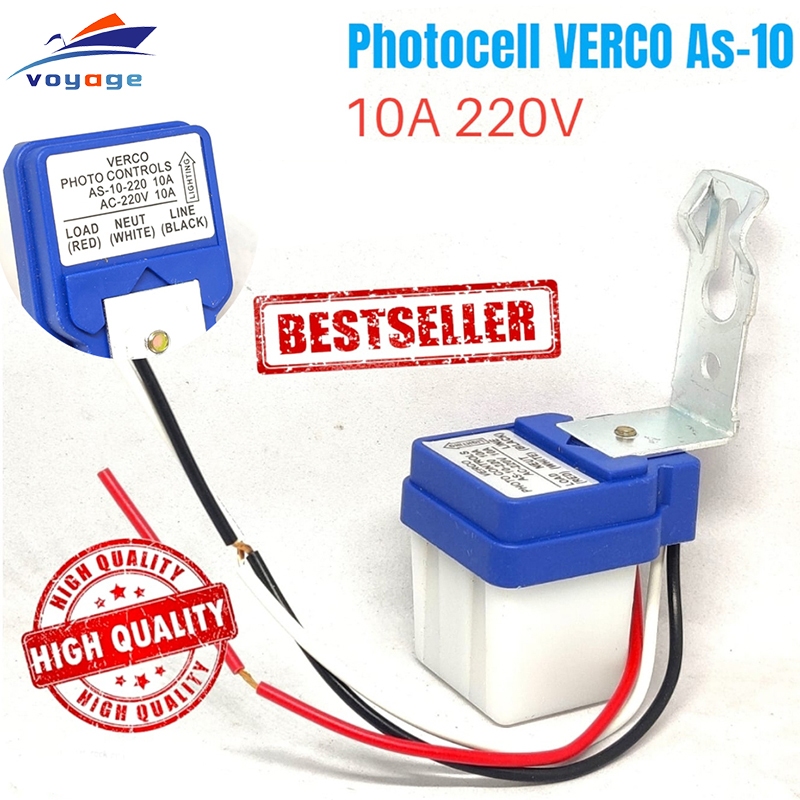 Jual Sensor Cahaya Lampu LED (AS-10 ) water proof photo cell sensor ...