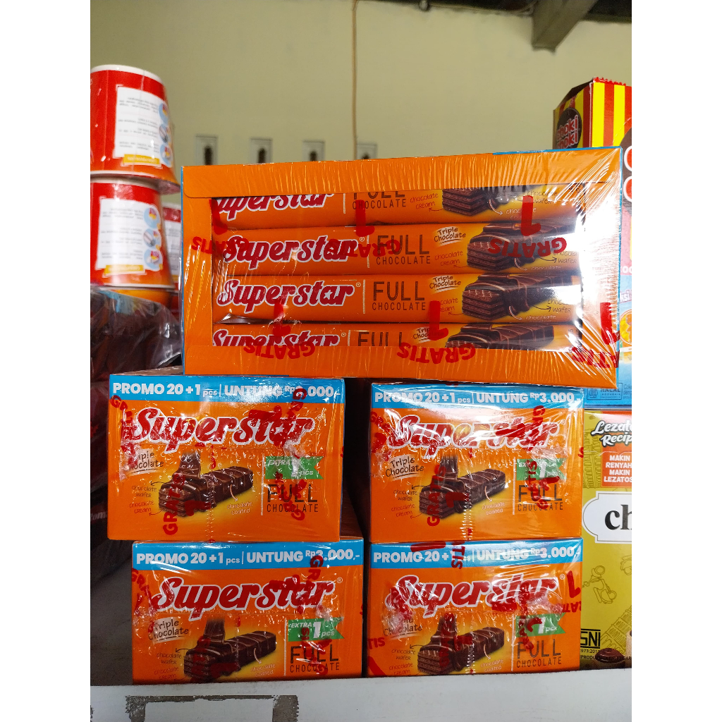 Jual Superstar Roma Wafer Coklat 20 (1Box) | Shopee Indonesia