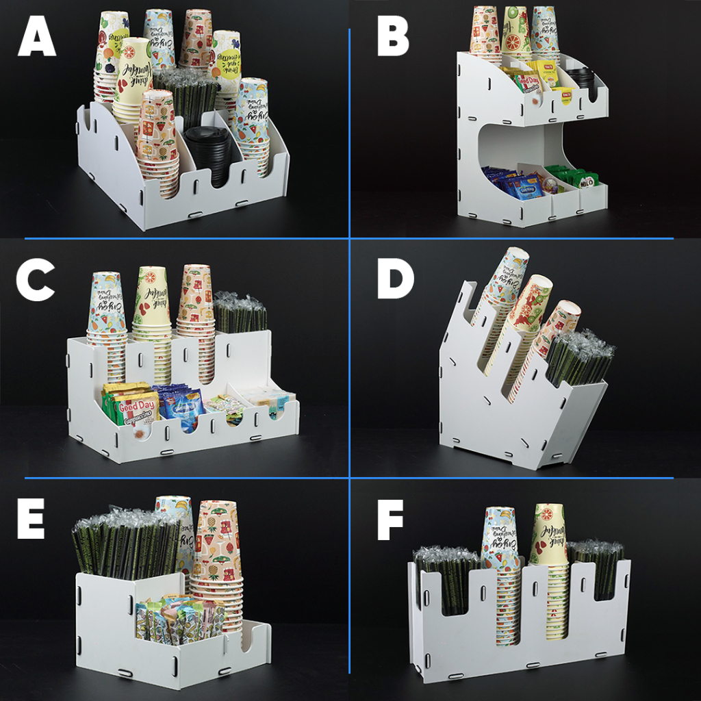 Jual RAK / RACK / DISPENSER / ORGANIZER PAPER CUP PVC MODEL | Shopee ...