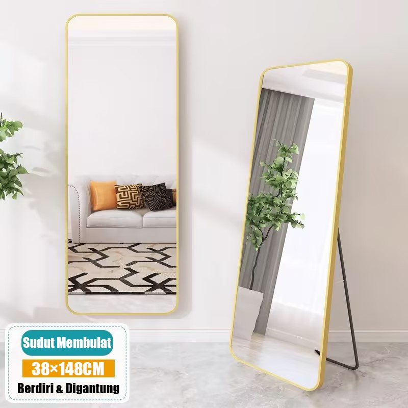 Jual [berdiri & digantung] Standing mirror Cermin standing155 X 45 CM ...