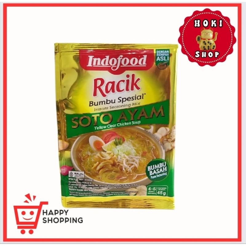 Jual Indofood Racik Bumbu Basah Soto Ayam 45gr / Racik Soto Ayam ...