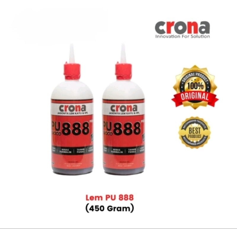 Jual Lem PU Crona 888 Lem Kayu Basah Cepat Kering | Shopee Indonesia