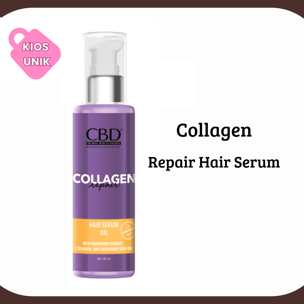 Jual CBD Collagen Repair Hair Serum Oil 100ml | Shopee Indonesia