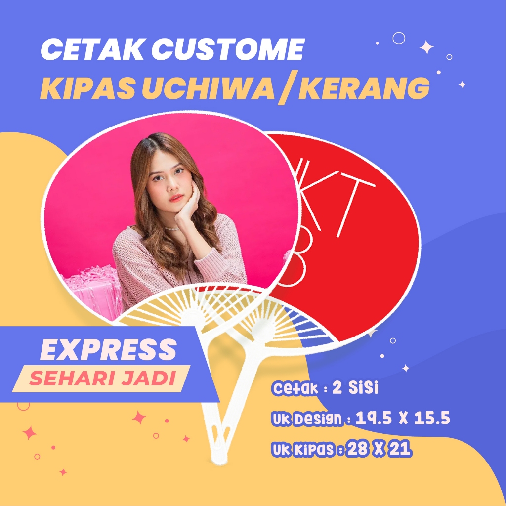 Jual CETAK KIPAS KERANG | Uchiwa Fan | Kipas Jepang CUSTOME - BUAT ...