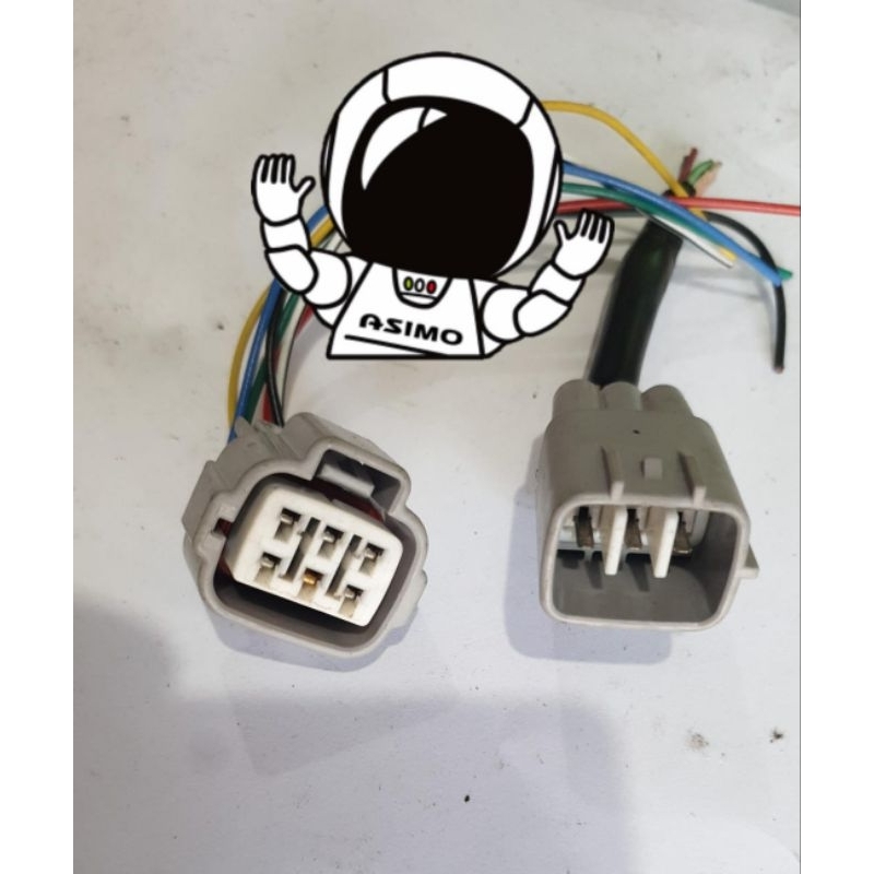 Jual soket headlight pin 6 original Toyota camry Fortuner Hilux lexus ...