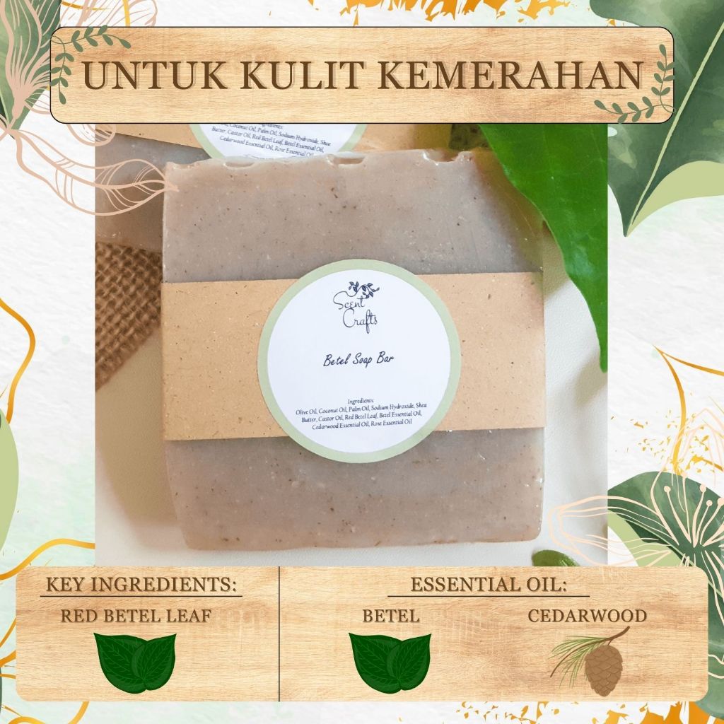 Jual Betel Soap Bar - Scent Crafts - Sabun Sirih - Handcrafted Soap Bar ...