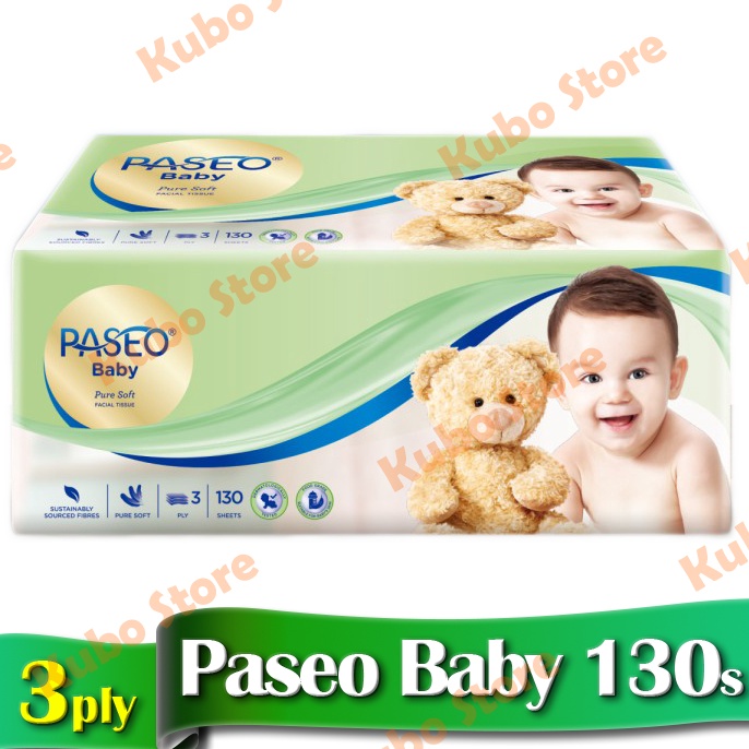 Jual AYO BELI Tissue Paseo Baby Tisu Bayi Pure Soft Pack 13 sheet 3ply ...