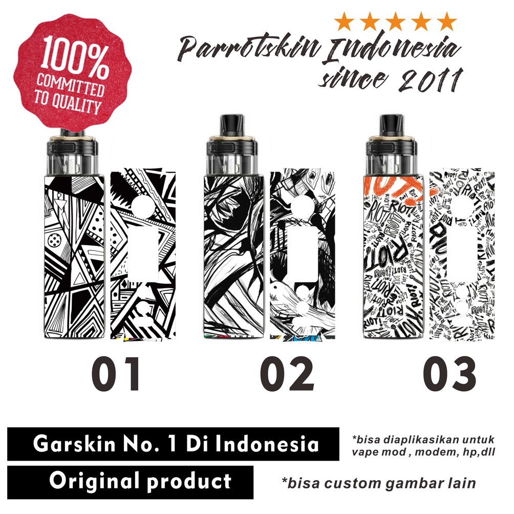 Jual PRODUK AWAL TAHUN Garskin Skin Drag S Black White sticker edition ...