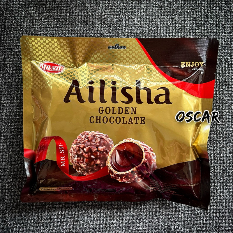 Jual Ailisha Golden Chocolate 200g Premium | Shopee Indonesia