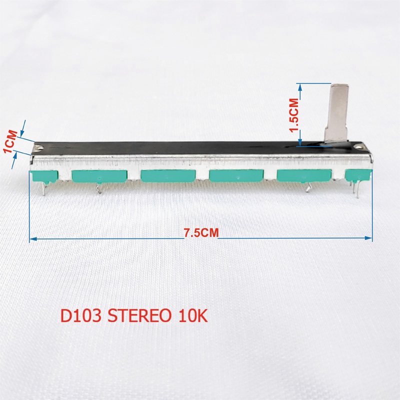 Jual POTENSIO GESER D103 D 103 7.5CM POTENSIOMETER GESER MIXER 10K | Shopee Indonesia
