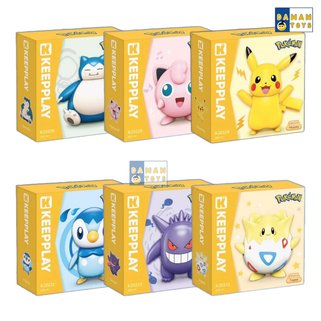 Jual Keeppley Bricks Pokemon Characters Pikachu Jigglypuff Togepi ...
