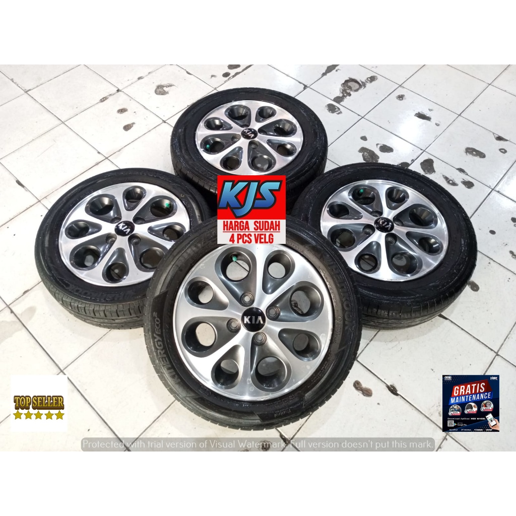 Jual Velg Mobil Bekas R14 Copotan Ori Kia Picanto Pcd 4x100 Ban Bonus Ring 14 Buat Agya Ayla ...