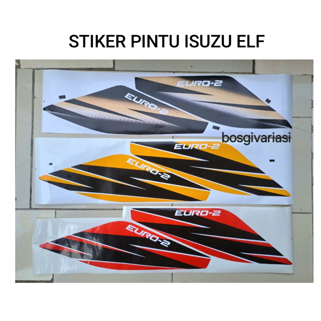 Jual Stiker Pintu Isuzu Elf Euro2 Nkr71 Nhr55 / sticker Isuzu elf nkr ...