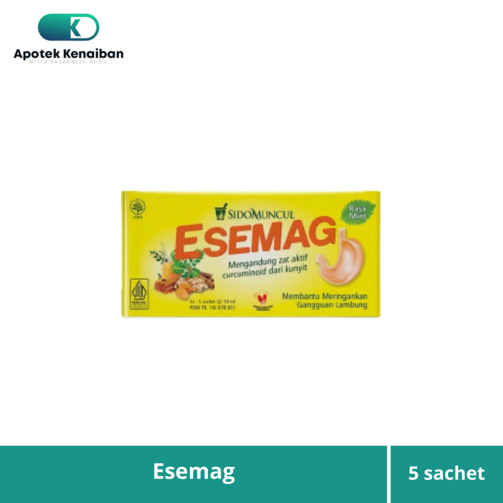 Jual ESEMAG 1 BOX 5 SACHET / OBAT LAMBUNG | Shopee Indonesia