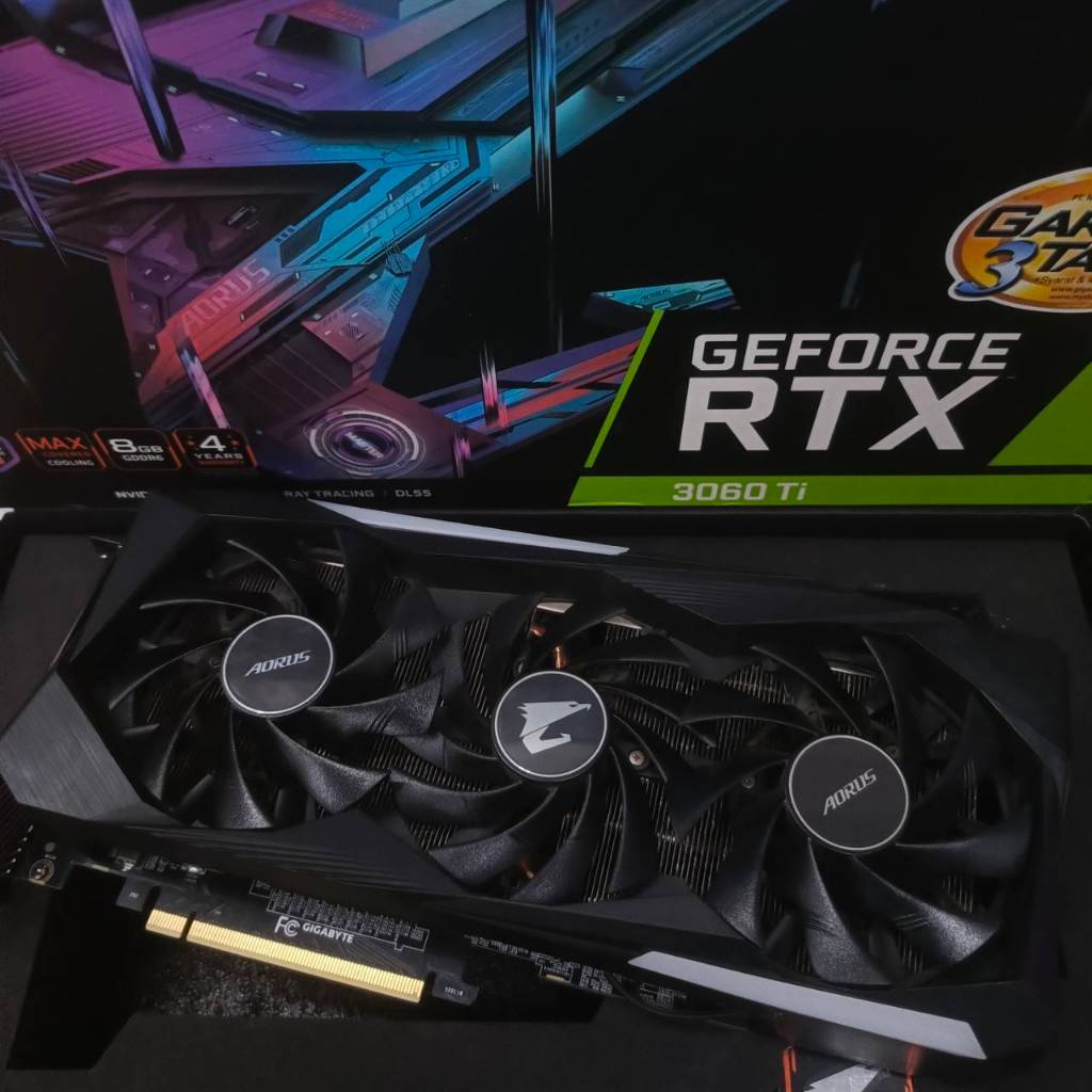 Jual GIGABYTE AORUS MASTER RTX 3060 TI 8GB GDDR6 // TRIPLE FAN // LCD ...