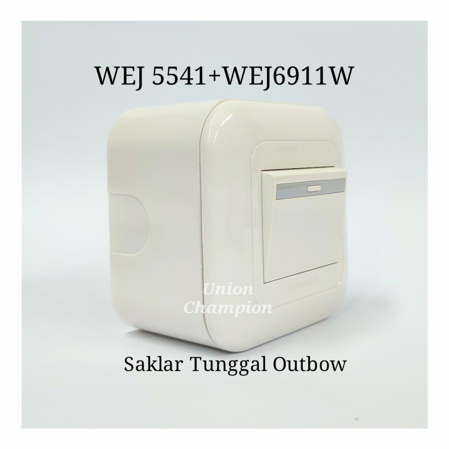 Jual Saklar Engkel/Tunggal OUTBOW PANASONIC WEJ5541+WEJ6911W | Shopee ...