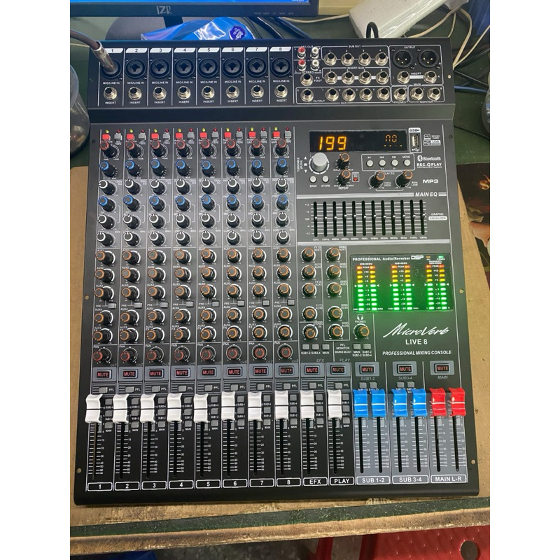 Jual Mixer Audio Microverb Live 8 / Mixer Microverb LIVE 8 / Mixer ...