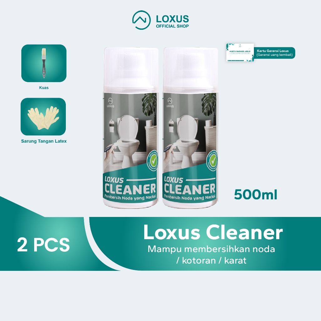 Jual Loxus Cleaner 2pcs Pembersih Kerak Toilet Kamar Mandi Stainless ...