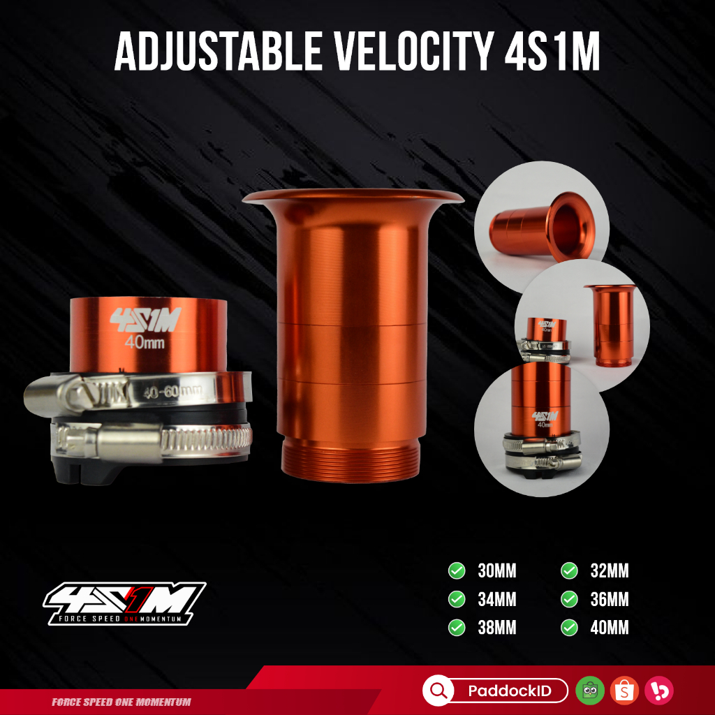 Jual ADJUSTABLE VELOCITY 4S1M RACING 30mm/32mm/34mm/36mm/38mm/40mm ...