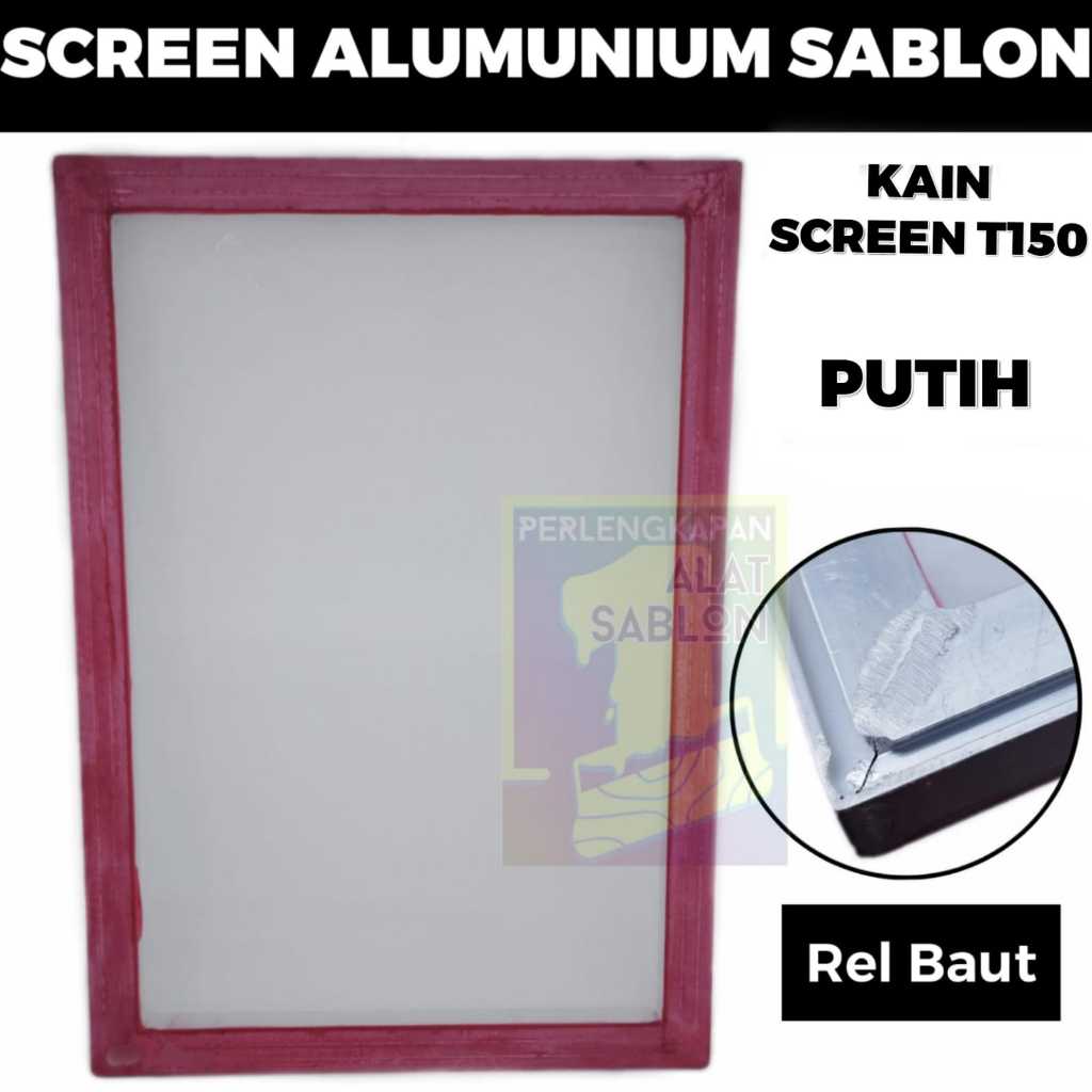 Jual FRAME BINGKAI SCREEN SABLON ALUMUNIUM UD 40X60 KAIN T150 PUTIH ...