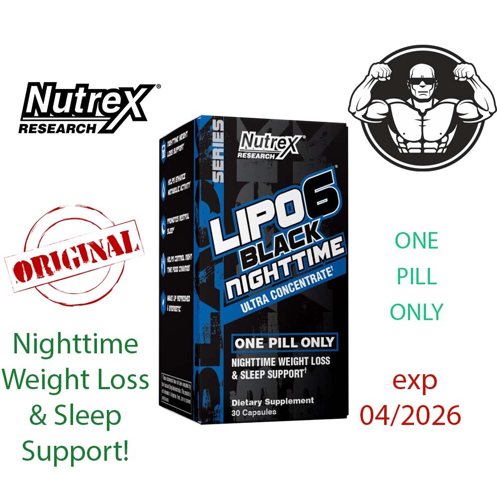 Jual Nutrex Lipo-6 Black Nighttime UC - 30 Capsules pembakar lemak lipo ...
