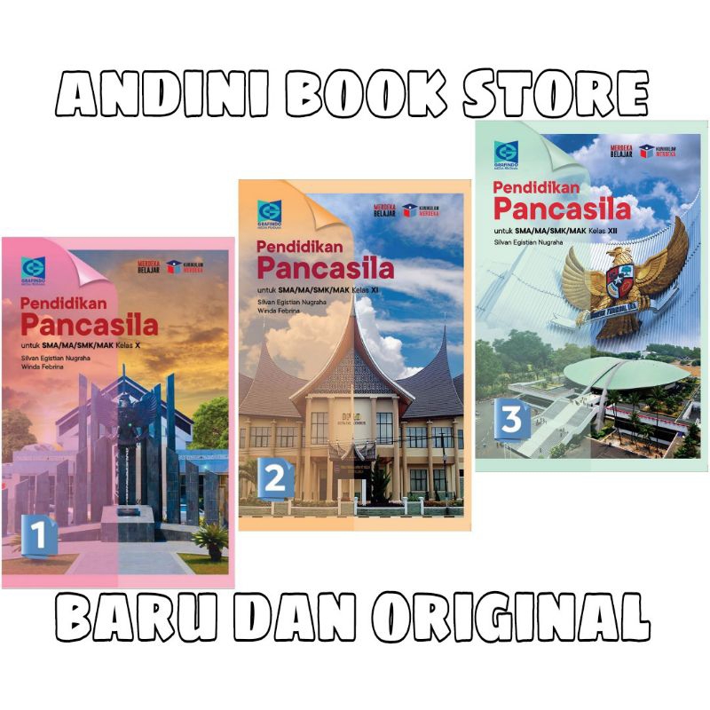 Jual BUKU PENDIDIKAN PANCASILA KELAS 10 11 12 SMA/MA GRAFINDO KURIKULUM MERDEKA | Shopee Indonesia