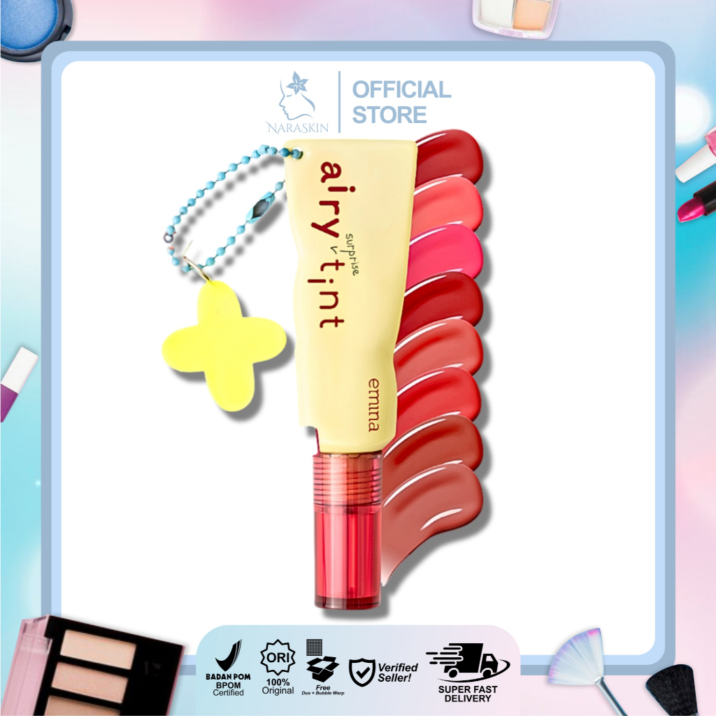Jual Emina Airy Surprise Tint Lip Tint Longlasting Ringan Tahan Lama Shopee Indonesia