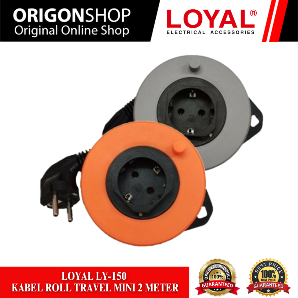 Jual Loyal LY-150 Kabel Roll Travel 2 Meter Original / Kabel Roll Mini / Roll Kabel | Shopee ...