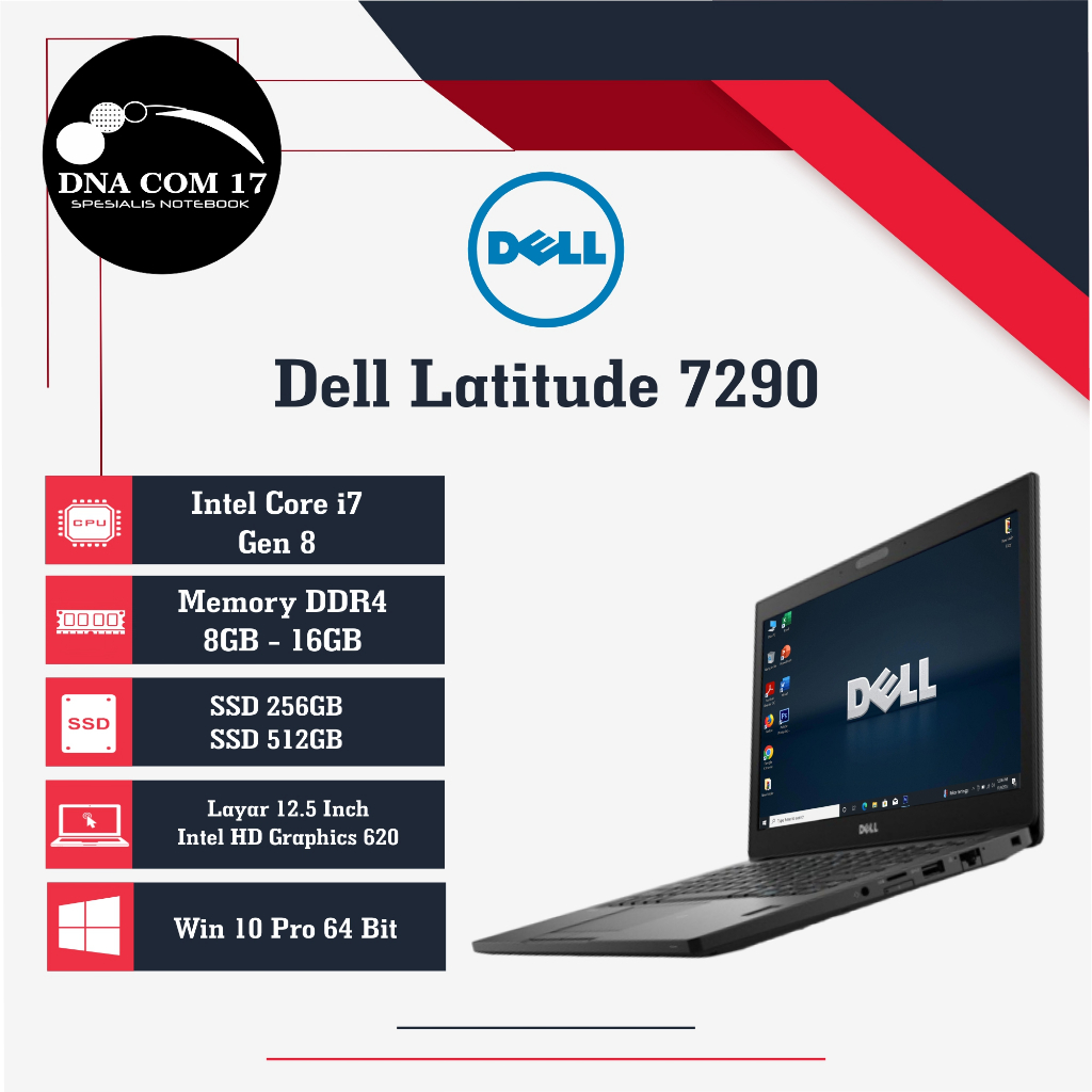 Jual Dell Latitude 7270 / 7280 / 7290 Core i5 / i7 | 8GB | SSD 256GB ...