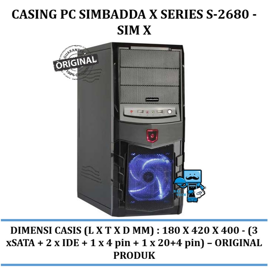 Jual Casing PC Simbadda X Series S-2680 - Sim X | Shopee Indonesia