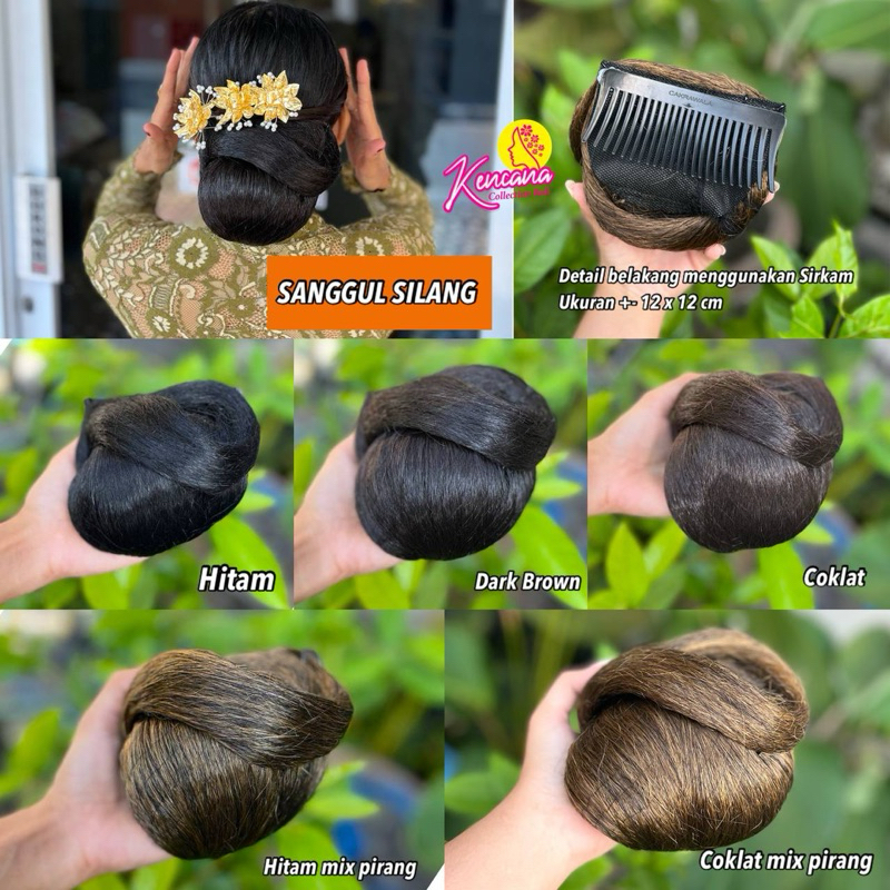 Jual Sanggul Silang / sanggul rambut model silang /sanggul modern ...