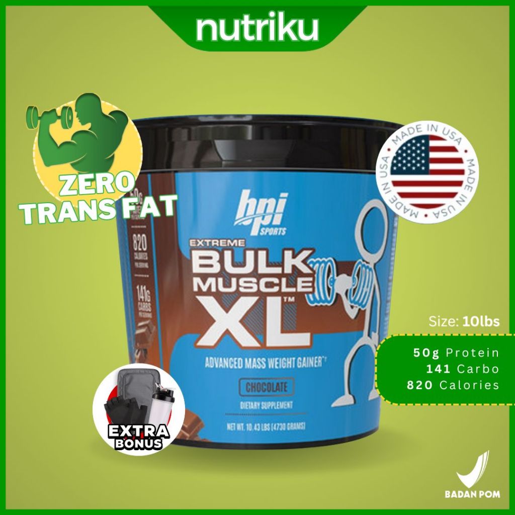 Jual BPI Bulk XL Mass Gainer 10lb Suplemen Gym Otot Bulking | Shopee ...
