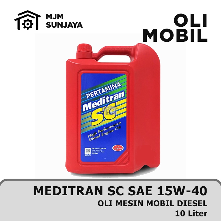 Jual Oli Mesin Pertamina Meditran SC SAE 15W-40 10 Liter Diesel Solar ...