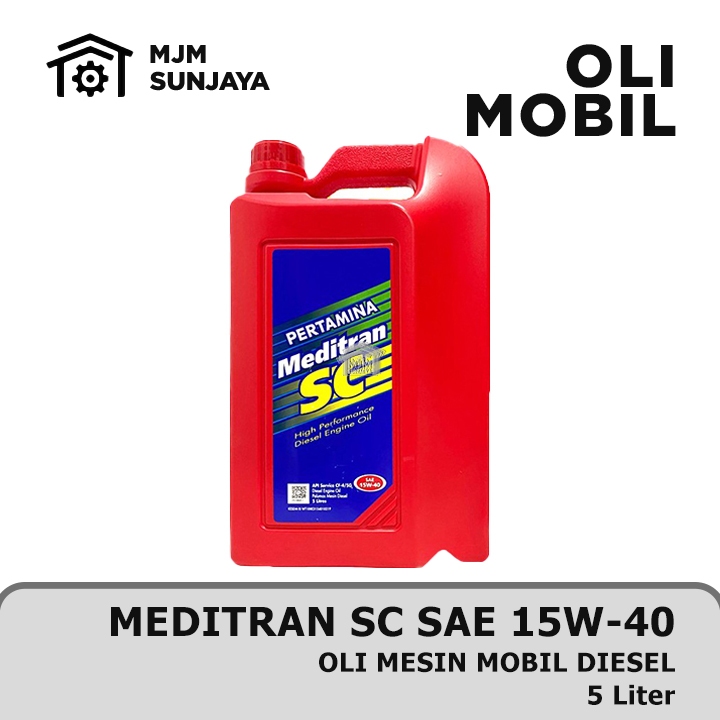 Jual Oli Mesin Pertamina Meditran SC SAE 15W-40 5 Liter Diesel Solar Galon 5Liter 15W40 Mineral ...