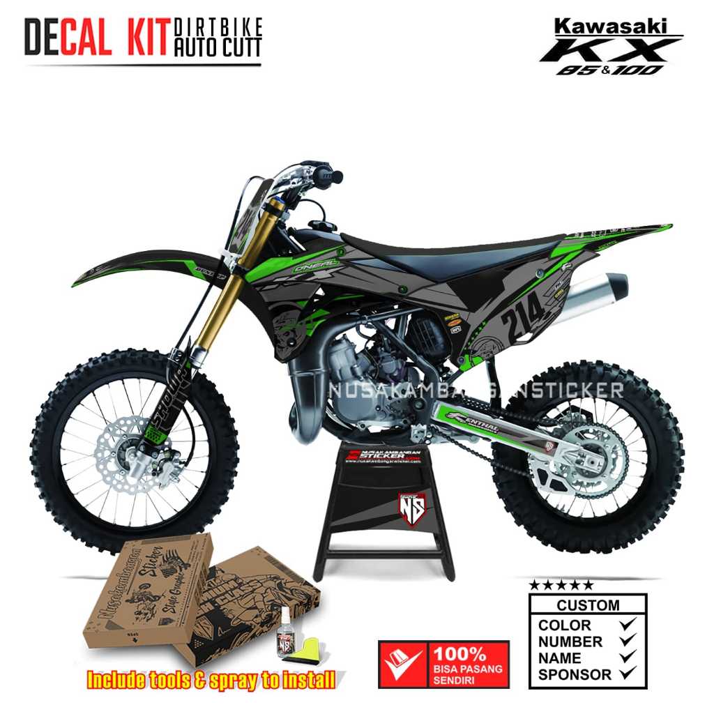 Jual DECAL KIT STICKER KX 85 KX 100 GRAFIS | Shopee Indonesia