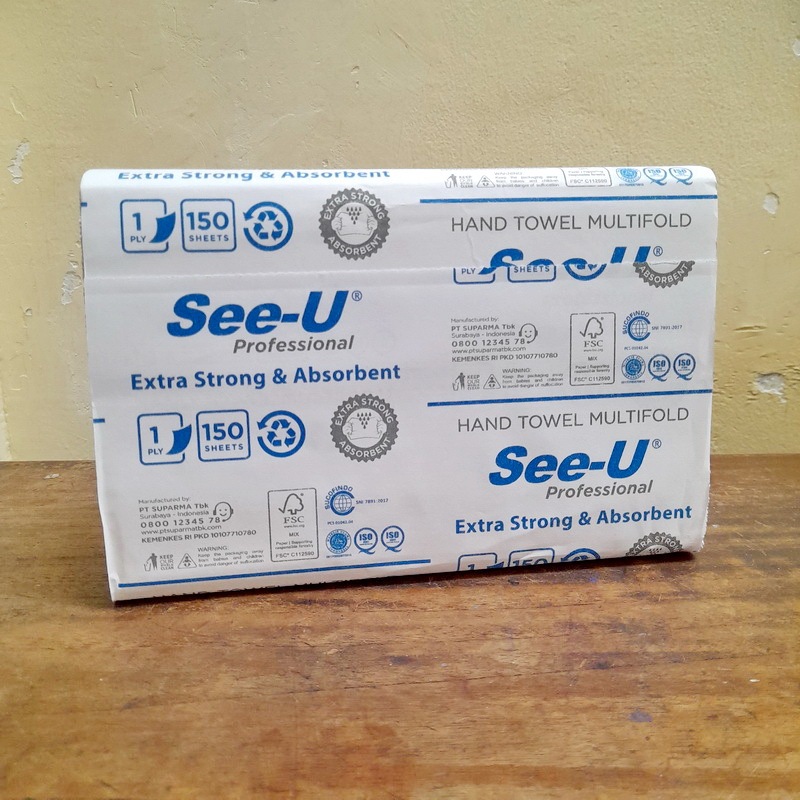 Jual Tissue Kertas See-U Hand Towel Refill Sleeve Pack | Shopee Indonesia