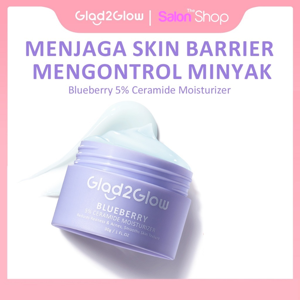 Jual G2G G7 | Glad2Glow 5% Blueberry Moisturizer Cream 5x Ceramide Skin ...