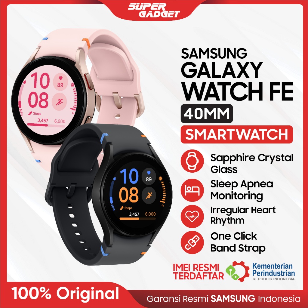 Jual Samsung Galaxy Watch FE 40mm Bluetooth Smartwatch Jam Tangan ...