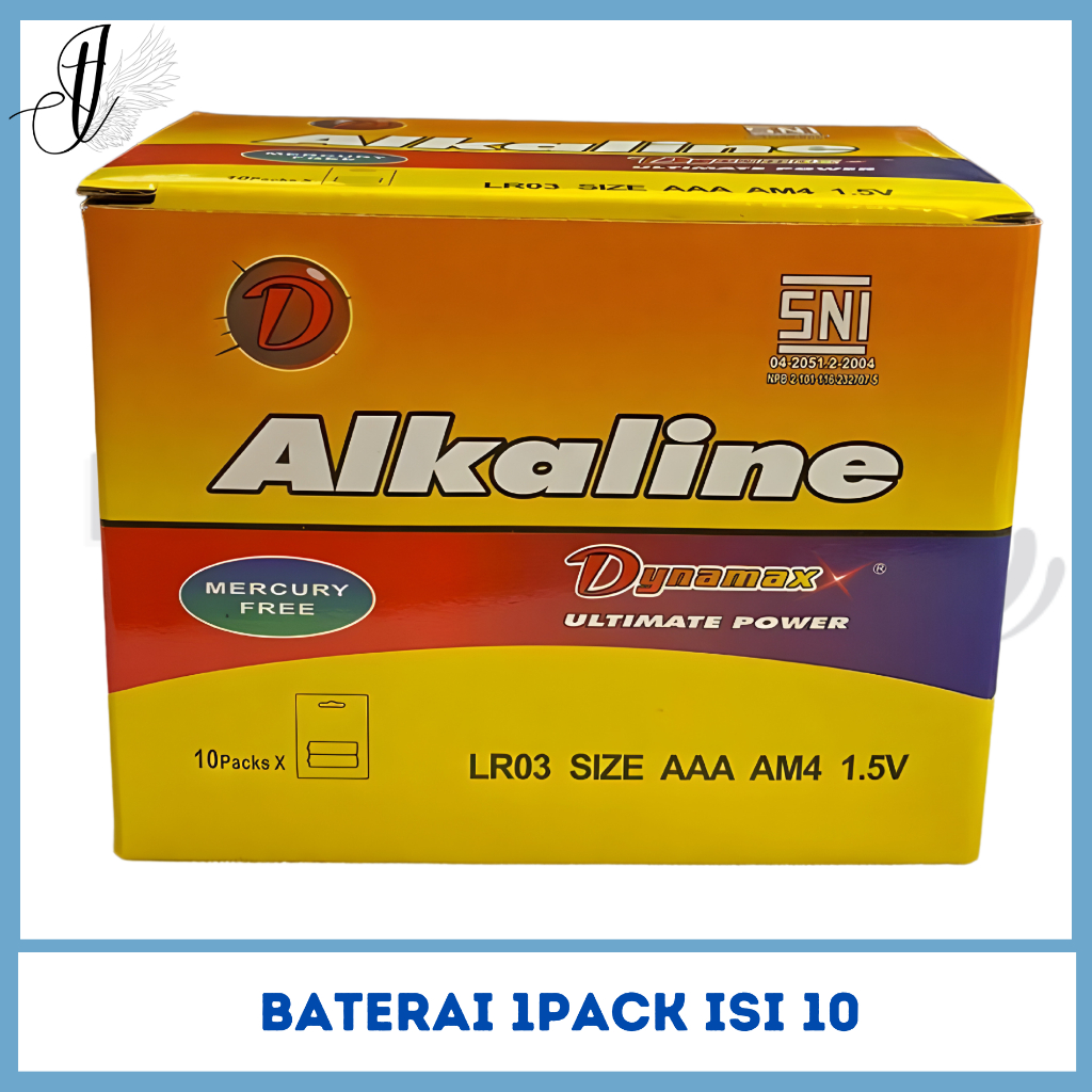 Jual Baterai Aa And Aaa Dynamax Alkaline1pack Isi 20butir Mercury Free
