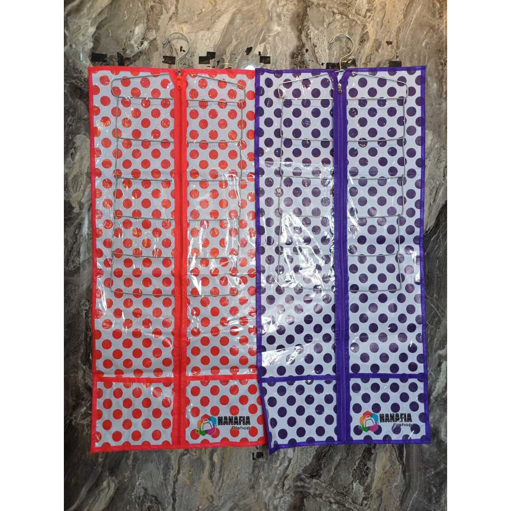 Jual RAK JILBAB JUMBO POLKADOT UK 40CM X 95CM RAK KERUDUNG | RAK HIJAB ...