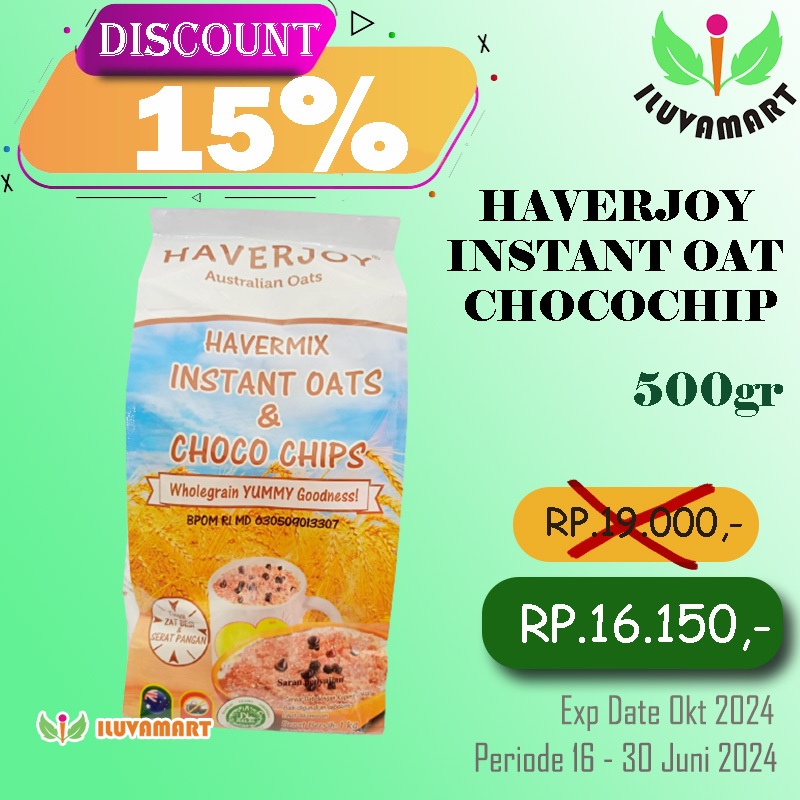 Jual Haverjoy Havermout 500 gr Havermut Havermix Whole grain Oat ...