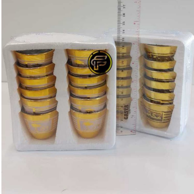 Jual Gelas Cucing Emas/ Gelas ZamZam isi 12 pcs atau 1 lusin | Shopee ...