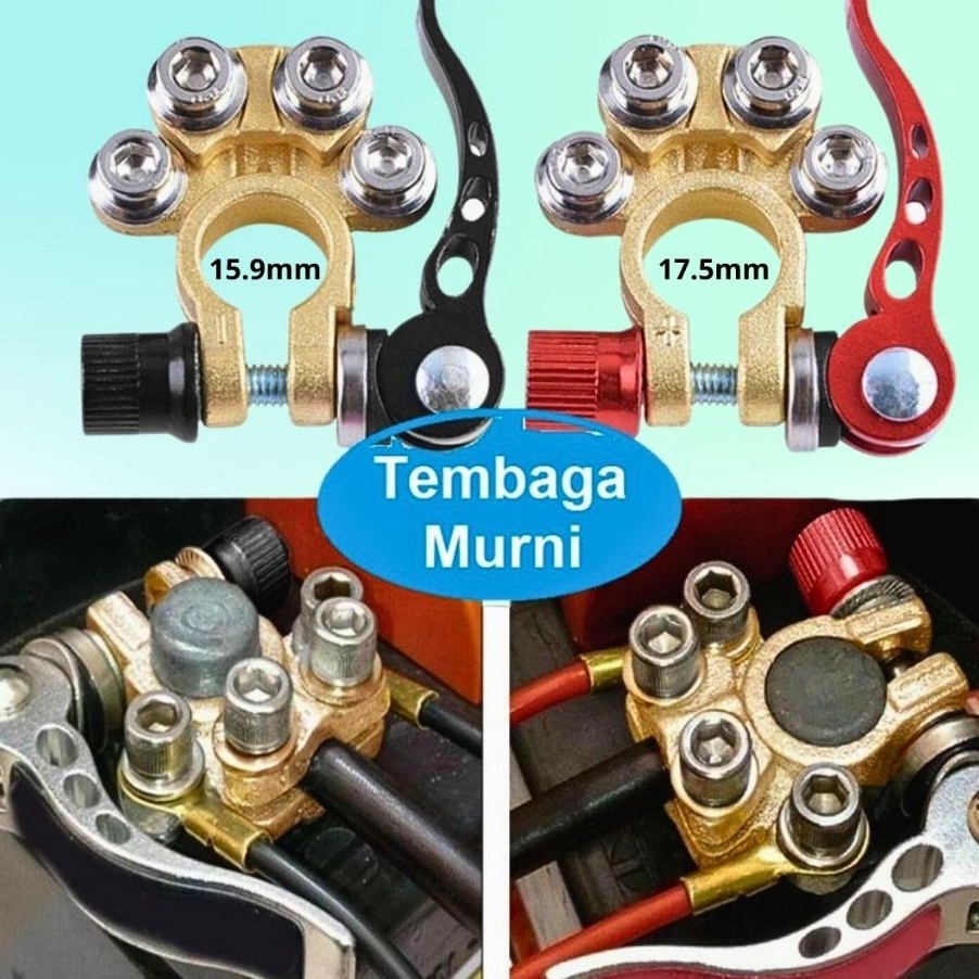 Jual Banyak Peminat Terminal Kepala Aki Mobil 2pcs Tutup Kepala Aki ...