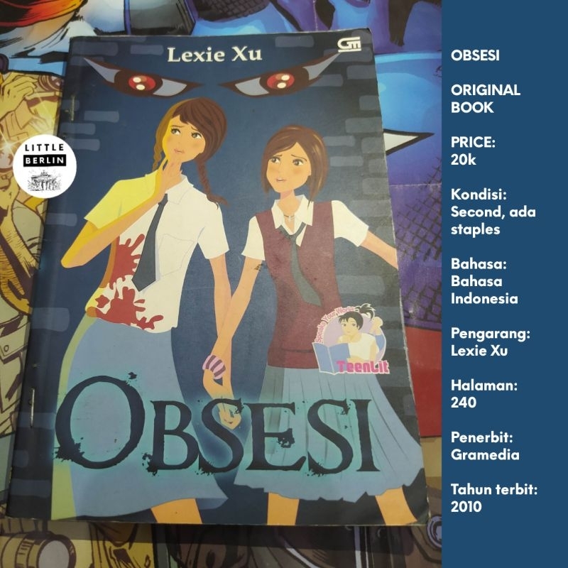 Jual ORIGINAL Novel OBSESI Lexie Xu Gramedia Novel Horor Remaja ...