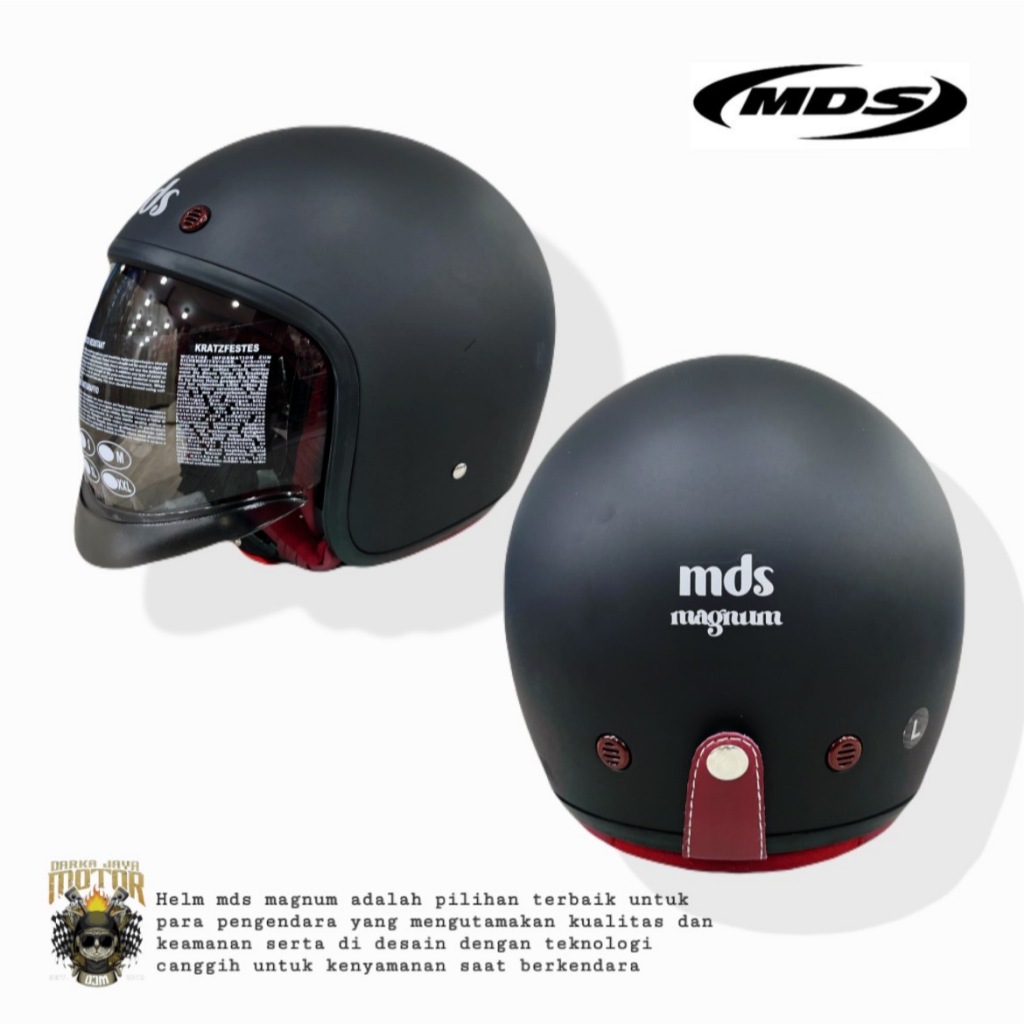 Jual HELM MDS MAGNUM || MDS RETRO || MDS BOGO | Shopee Indonesia