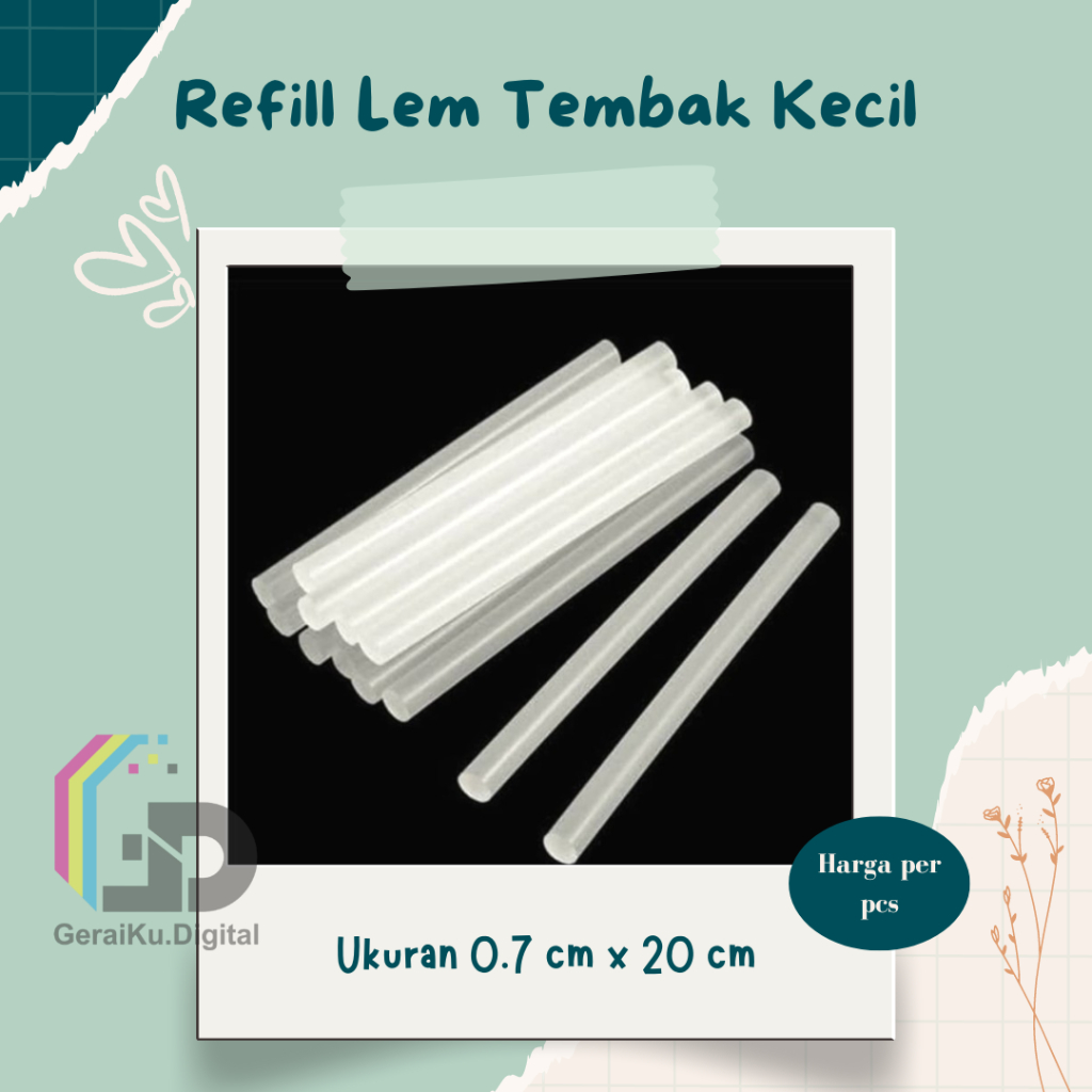 Jual Refill Isi Lem Tembak kecil 1 pcs / Glue Gun Refill Hot Melt Refil / Glue Stick | Shopee ...
