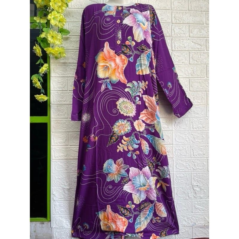 Jual LONGDRESS 19/20 ORI KENCANA UNGU LABEL BIRU / BAJU DASTER TIDUR ...