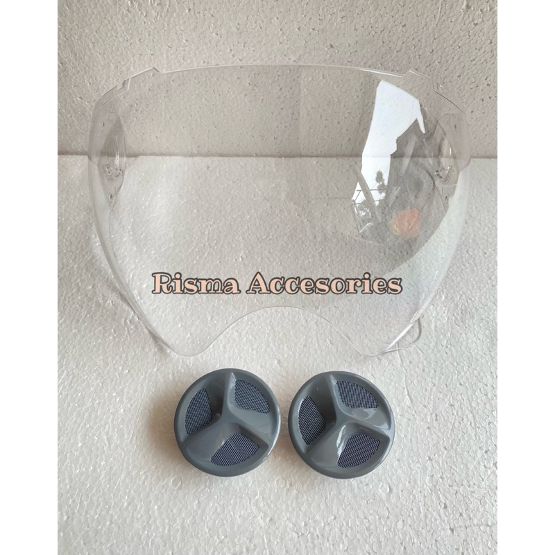 Jual Paket Kaca Visor dan Side Lock Helm Yamaha Grand Filano Original ...