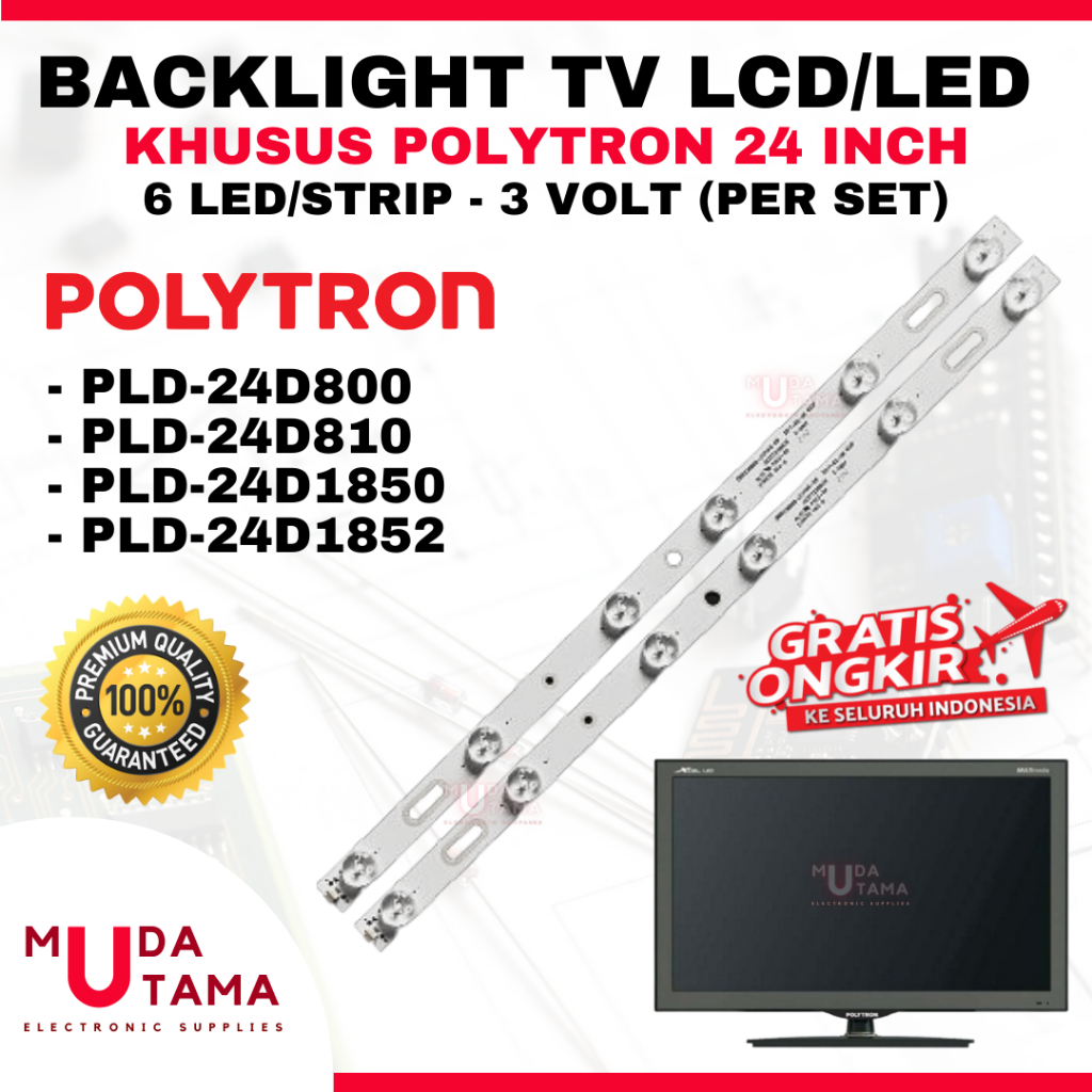 Jual BACKLIGHT TV POLYTRON 24 INCH - PLD24D800 PLD24D810 PLD24D1850 ...